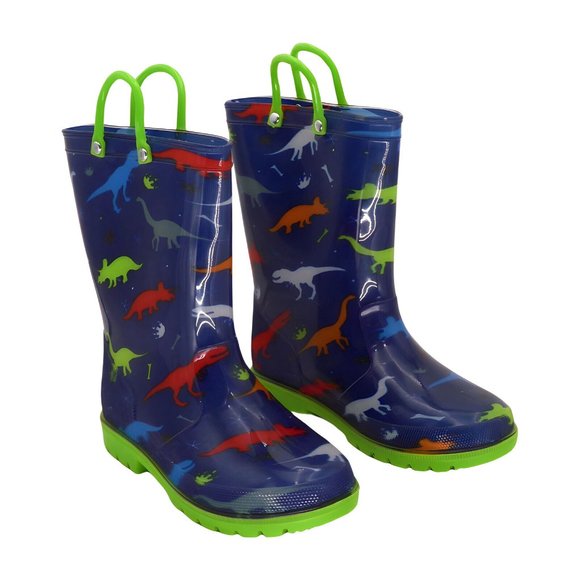 Josmo | Shoes | Josmo Blue Green Dinosaur Rain Boots Boys Shoes Size ...